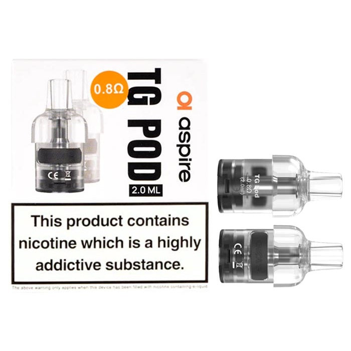 Aspire TG Replacement Pods - 2 Pack – Vape Hound Ltd